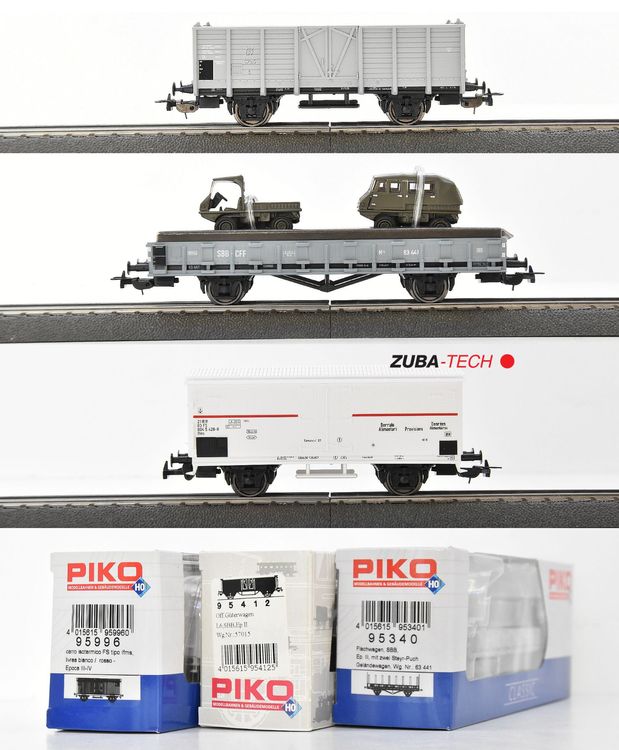 Piko 3x Güterwagen der FS/SBB H0 GS mit OVP (Gebraucht) in St. Gallen ...