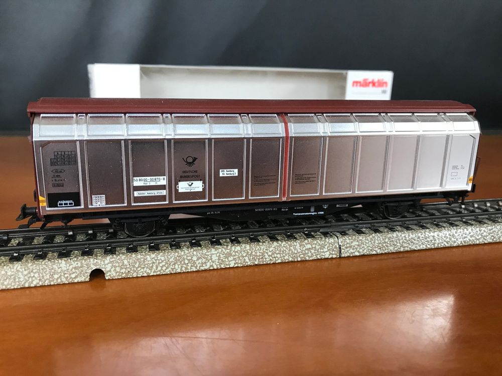 MÄRKLIN H0 48018 POSTMUSEUMSWAGEN 1998 GÜTERWAGEN LANG OVP (Gebraucht ...