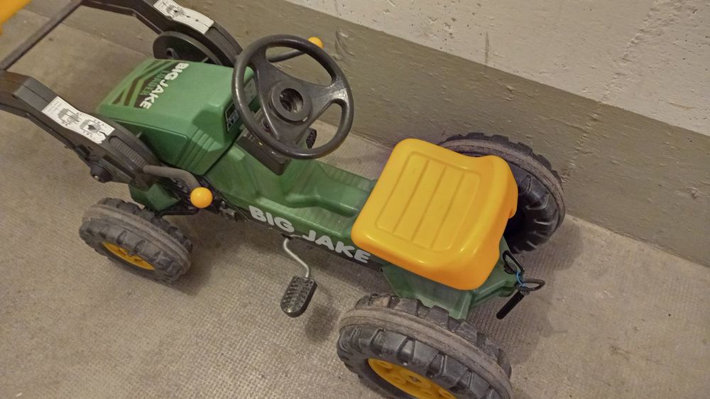 Kindertrettraktor Big Jake Loader mit Schaufel und Anhänger (Gebraucht ...
