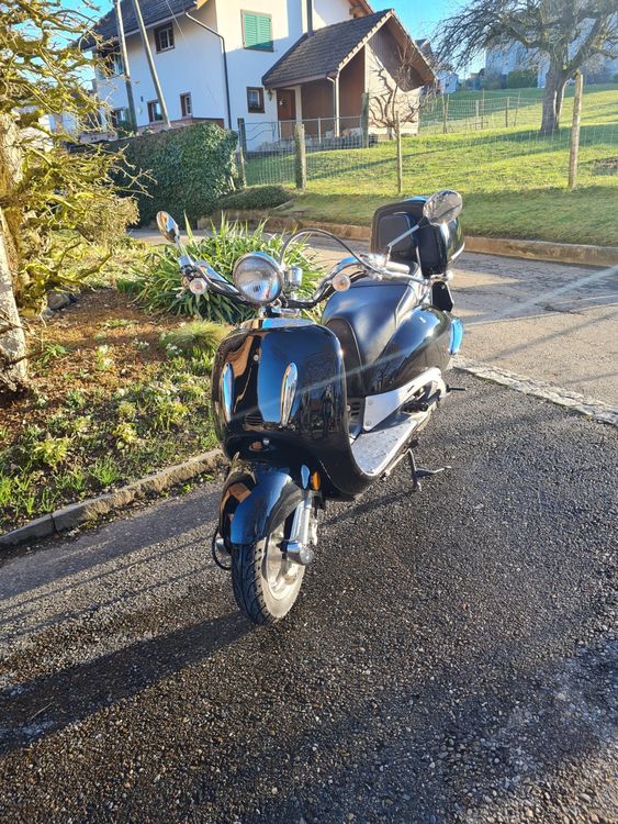 Roller Kleinmotorrad 50 ccm Retro Huatian HT50QT-29 (Gebraucht) in ...