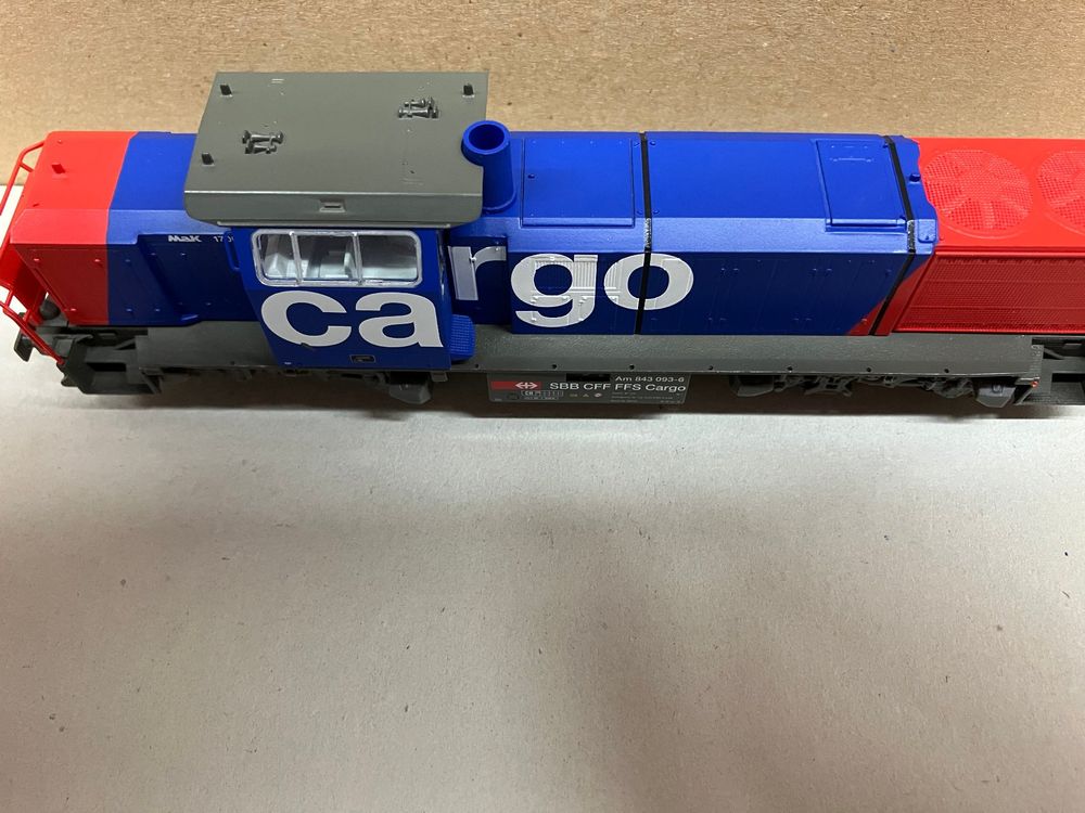 PIKO 59400 SBB Diesellok Am 843 093-6 "Cargo", H0 GS DC Dig. (Gebraucht ...