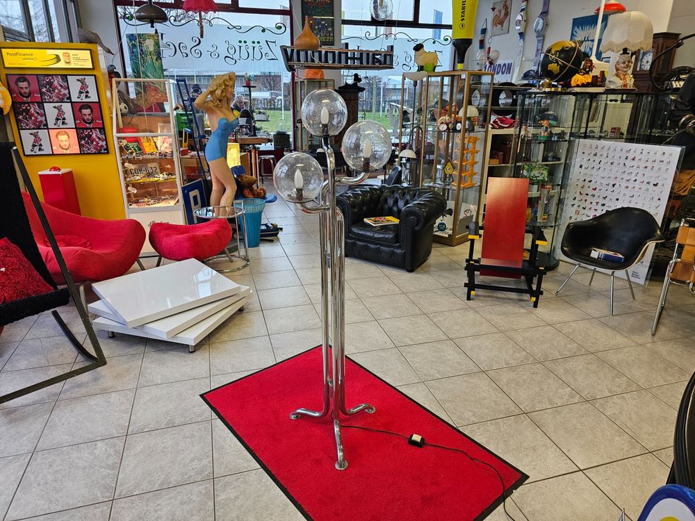 1970 Floor-Lamp, Bubble Chrom-Glas Design Stehlampe Leuchte (Gebraucht) in Nottwil für CHF 550 ...