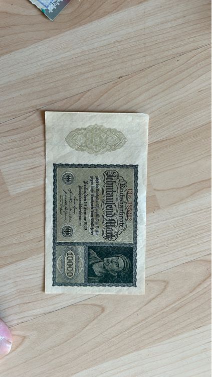 Historic 1922 German 10,000 Mark Banknote | Kaufen auf Ricardo