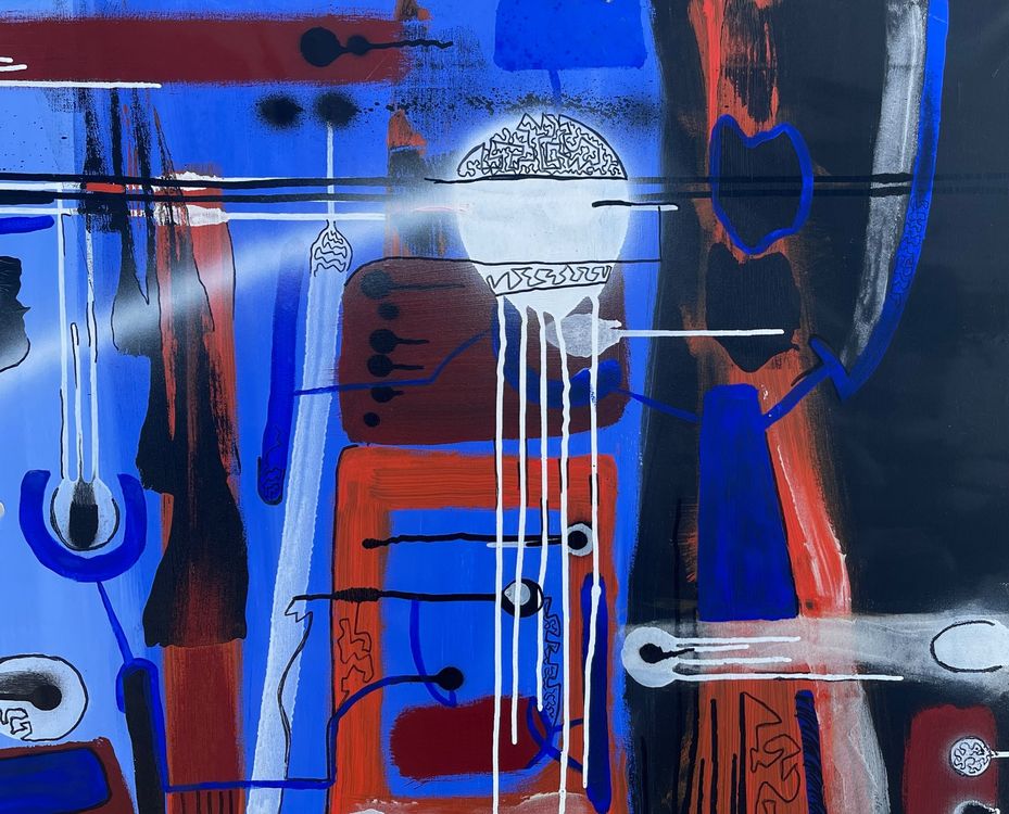 Europäische Schule grosses Abstrakte Gemälde (Gebraucht) in Root für CHF 10 – mit Lieferung auf ...