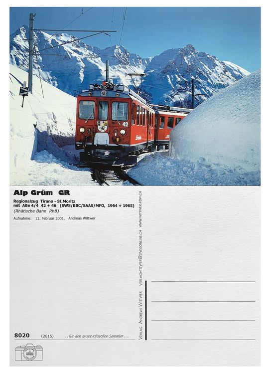 Alp Grüm Bernina Poschiavo Rhätische Bahn RhB ABe 4/4 42+46 (Neu (gemäss Beschreibung)) in Bern ...