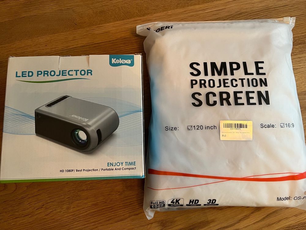 LED projector @ screen (Neu und originalverpackt) in Rifferswil für CHF ...