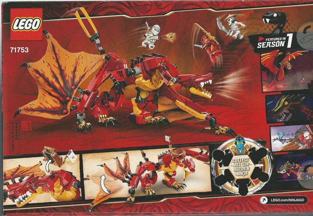 LEGO NINJAGO 71753 L'ATTACCO DEL DRAGONE DI FUOCO new (Neu und ...
