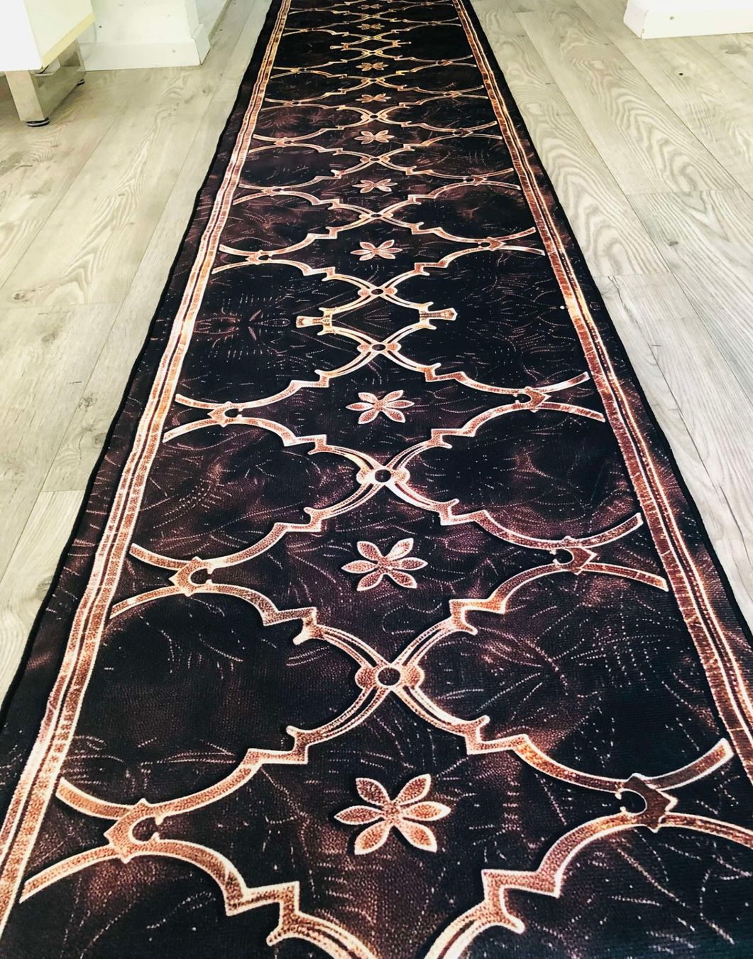SONDERPREIS 🩵300 cm lang! Teppich Flur Läufer Barock Stil (Neu (gemäss ...