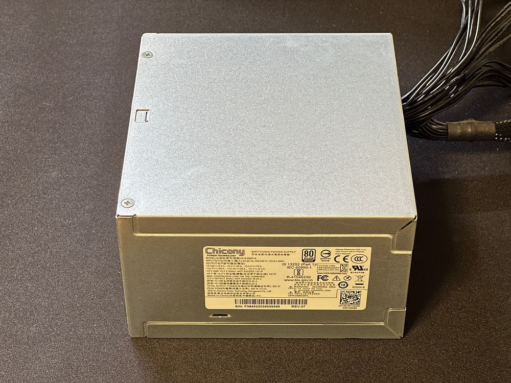 Chicony 500W Netzteil / PSU, ATX, 80 Plus Bronze, D16-500P1A | Kaufen ...