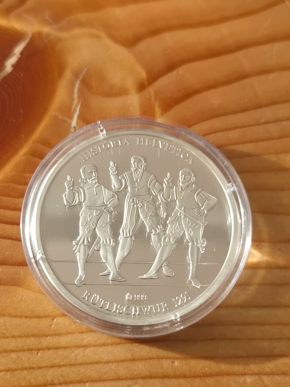 CH-Medaille Rütlischwur mit A.Einstein 19,6 gr. 999 Silber (Gebraucht ...