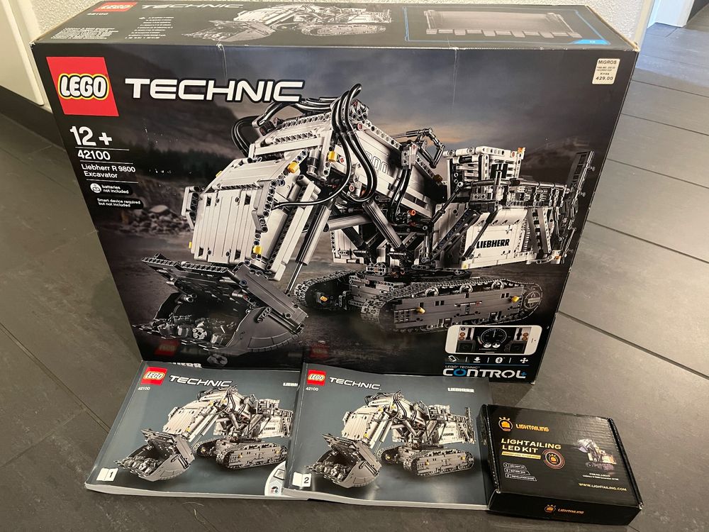Lego Liebherr R 9800 Excavator (42100) & Licht-Set (Neu (gemäss ...
