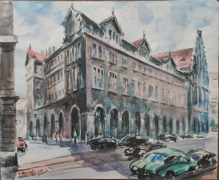 Zürich «Bank Leu Paradeplatz?» A Missingto um 1953 Aquarelle (Gebraucht) in Aarburg für CHF 14 ...