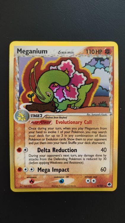 Pokemon Meganium Delta Species 4/101 EX Dragon Frontiers (Gebraucht) in ...