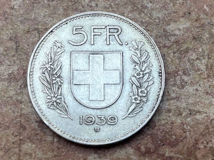 5 Franken 1939 (Silber) | Kaufen auf Ricardo