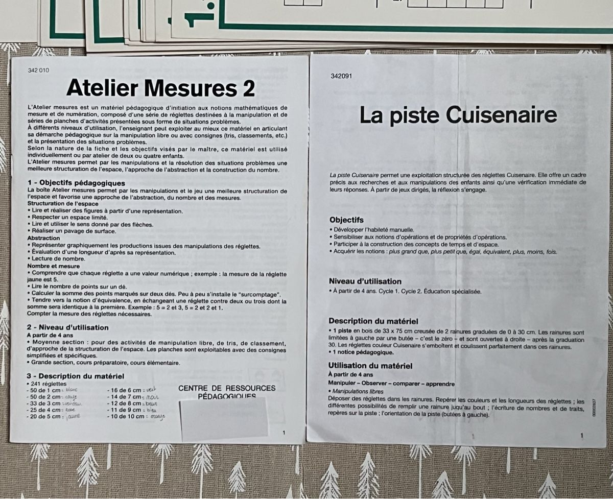Atelier Mesure 2 Jeu Nathan (D'occasion) à La Tour-de-Peilz pour CHF 8 ...
