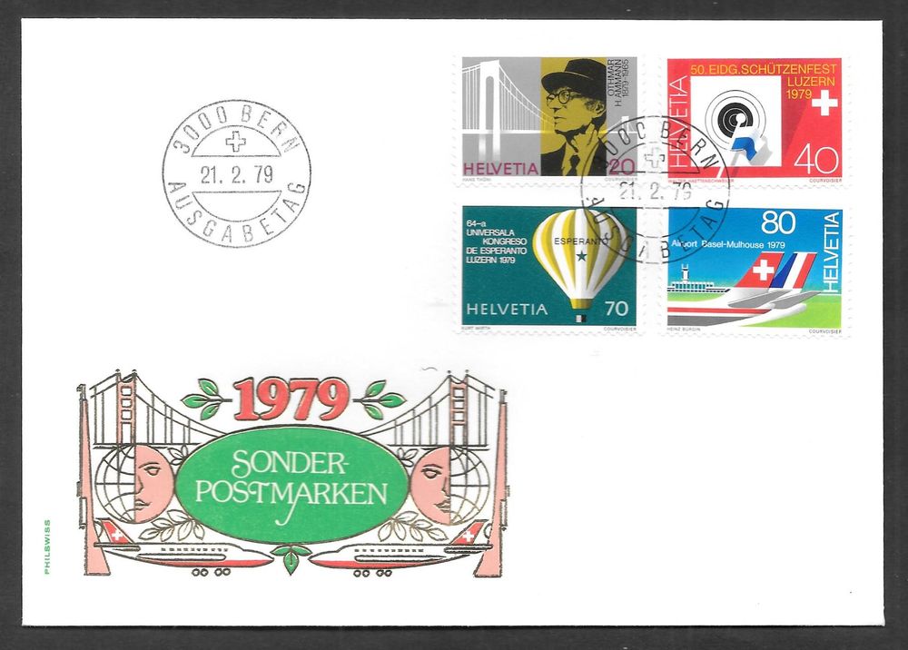 FDC Serie 622 - 625 ET Bern 21.2.1979 schön illustriert (Neu (gemäss Beschreibung)) in Olten für ...