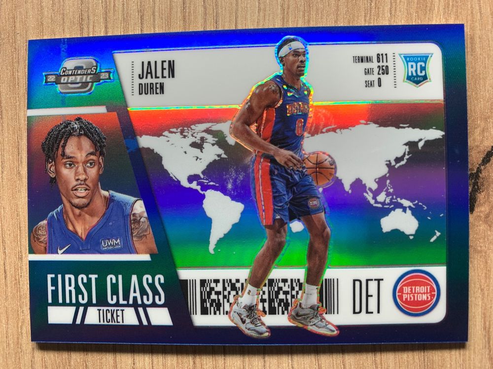 NBA Jalen Duren RC BLUE PRIZM First Class Ticket 🔥 (Gebraucht) in ...