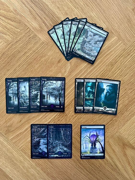 Swamp basic lands - magic the gathering mixed editions (Gebraucht) in ...
