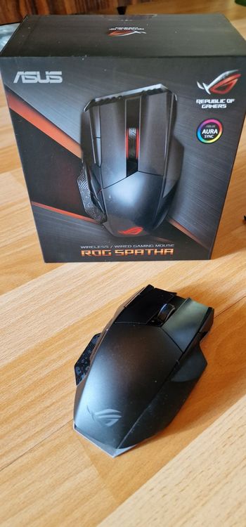 PC, Gaming Maus, ASUS ROG Spatha, Kabel + Kabellos / OVP | Kaufen auf ...