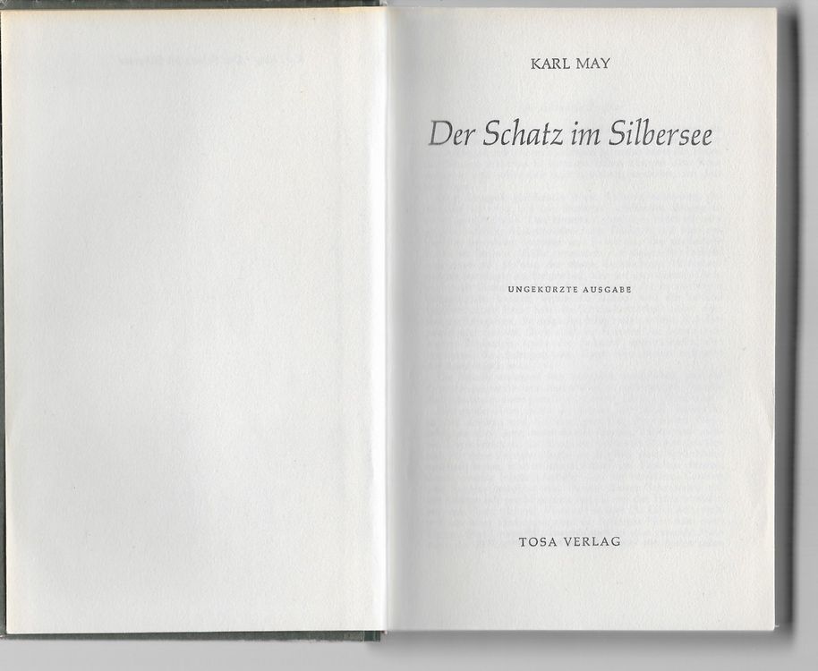 Karl May: Der Schatz im Silbersee (Gebraucht) in Altstätten SG für CHF ...