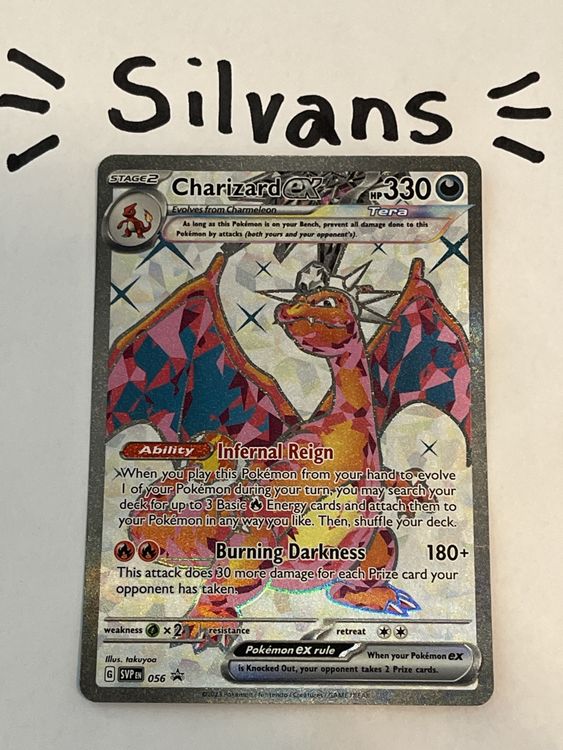 Charizard Tera Full Art Black Star Promo SVP056 Englisch (Neu (gemäss ...