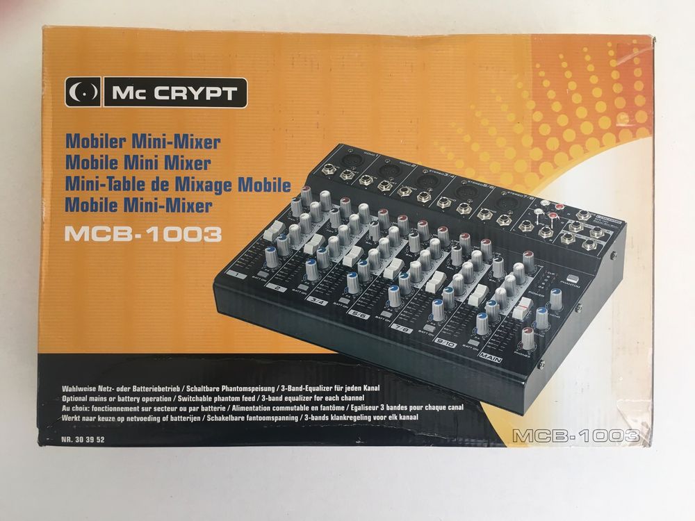 Mc Crypt MCB-1003 Mobile Mini Mixer | Kaufen auf Ricardo