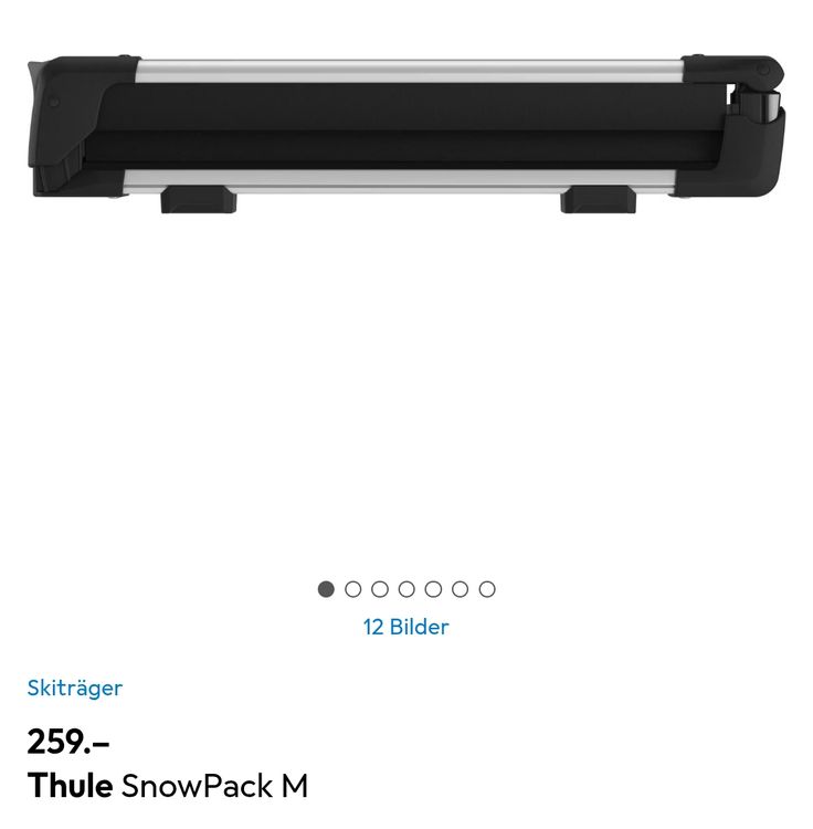 Thule WingBar Edge 9584 S/M und SnowPack M, Skiträger (Gebraucht) in ...