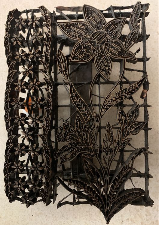 Dekorative, antike Model Druckform aus Eisen für Stoff! (Gebraucht) in ...