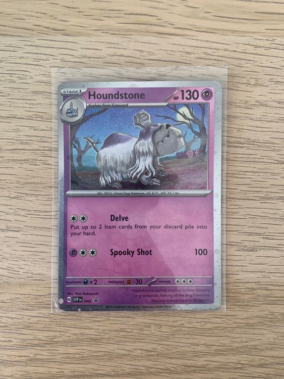 Carte Promo Pokémon Houndstone 042 Scarlet and Violet (ENG) (Gebraucht ...