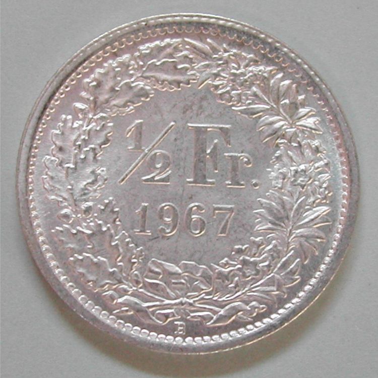 079 CH, 50 RAPPEN 1967, SILBER, unz! | Kaufen auf Ricardo