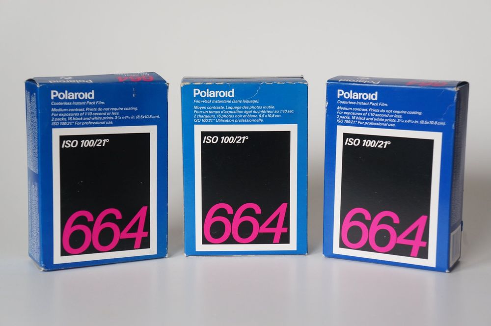 3x Polaroid 664 Film Fuji FP-100C Alternative (Gebraucht) in ...