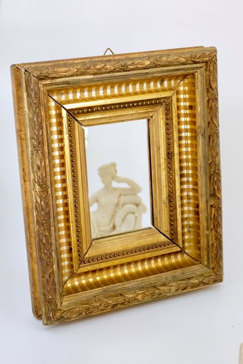 S0335 Mini-Spiegel antik Klassizismus-Stil Historismus ~1870 (Gebraucht) in Horgen für CHF 160 ...