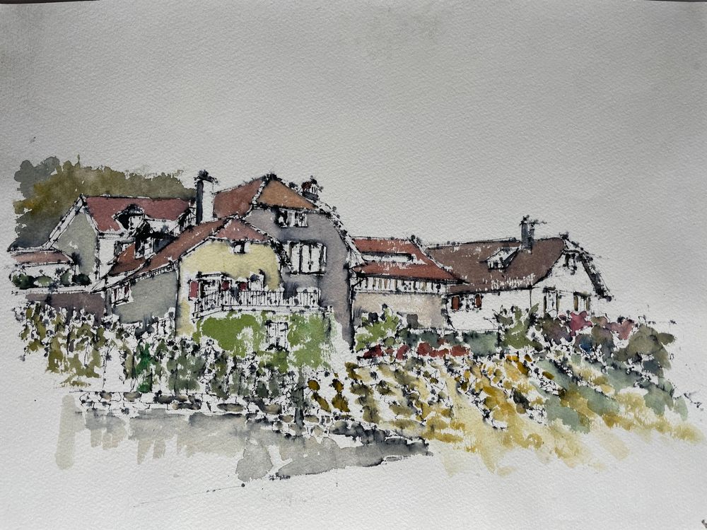 Aquarell von Leo Kalmus (1904-1986)Aus der Künstler Nachlass | Kaufen ...