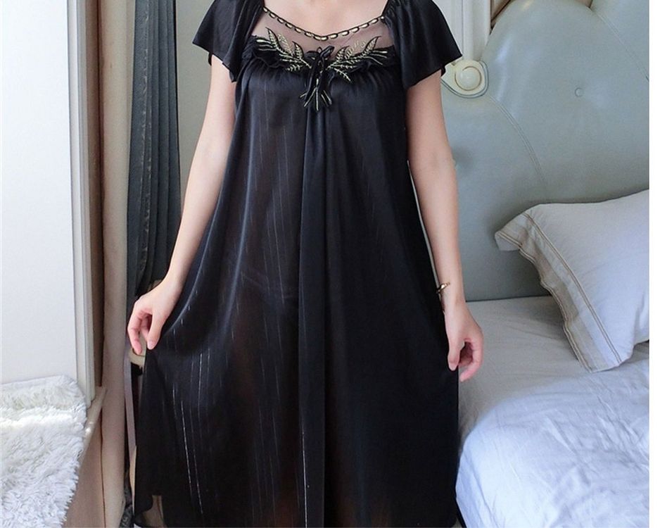 Robe de nuit Femme, Chemise de nuit élégante M, L, XL (Neu und ...