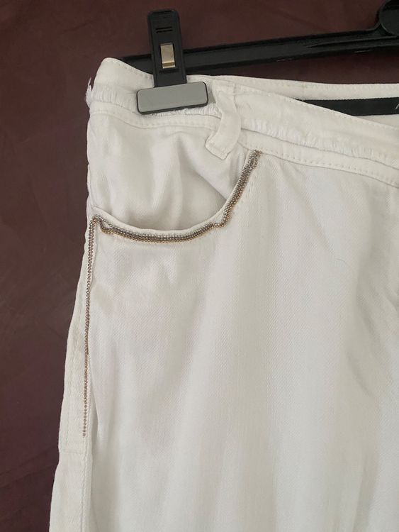 MARC CAIN Jeans Strasssteinchen-Verzierung anTaschen 40 weis (Gebraucht) in Volketswil für CHF ...