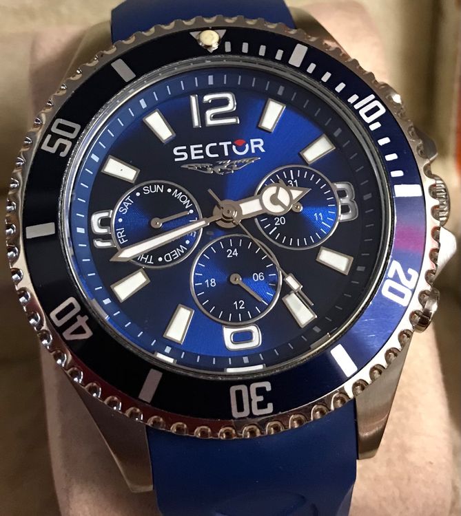 SECTOR Chronograph Herrenuhr 46 mm ( Neue Preise : 295 CHF ) (Gebraucht ...