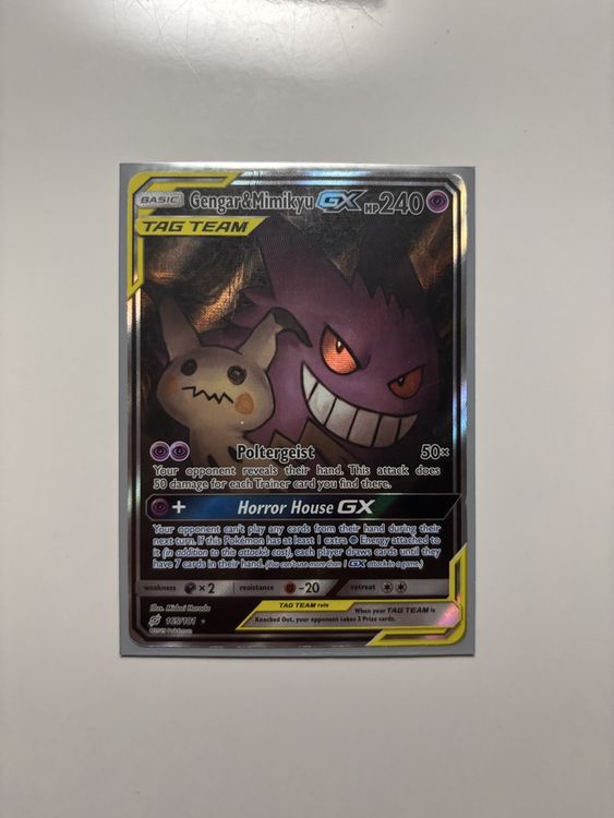 Gengar & Mimikyu GX 165/181 Alternate Art English Played (Gebraucht) in ...