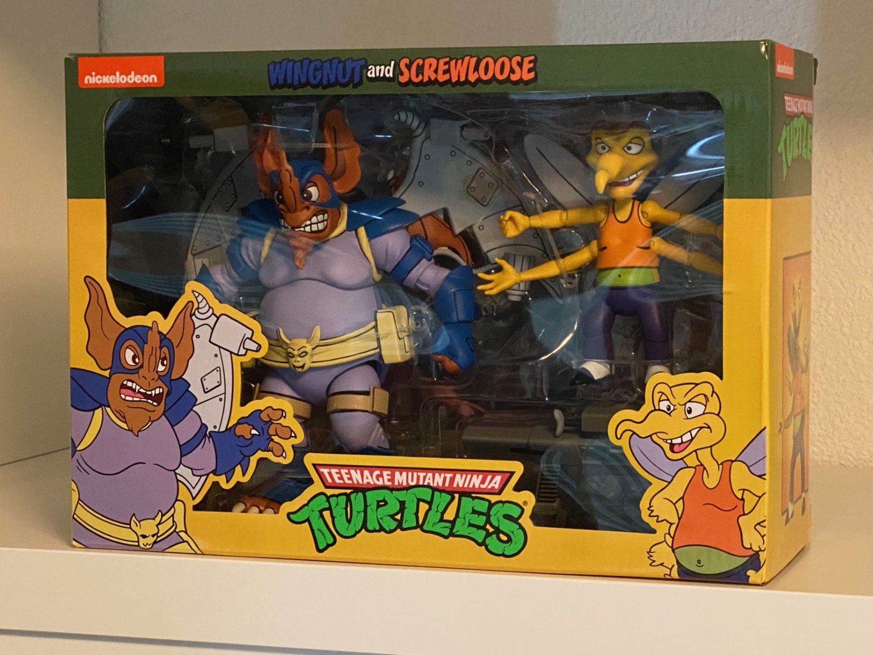 NECA Teenage Mutant Ninja Turtles Wingnut and Screwloose (Neu und ...