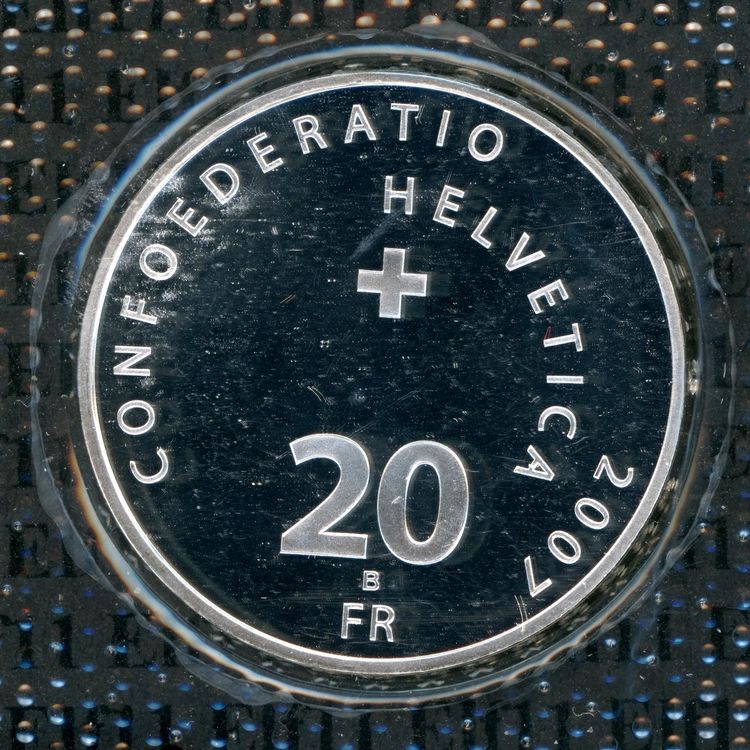 CHF__20.00 2007 100 Jahre Nationalbank stgl 20 Franken | Kaufen auf Ricardo