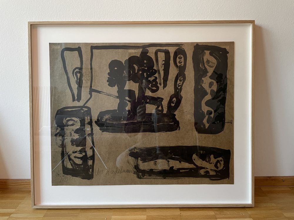 Urs Stadelmann Lithographie 106/150, signiert (Gebraucht) in Basel für CHF 250 – nur Abholung ...