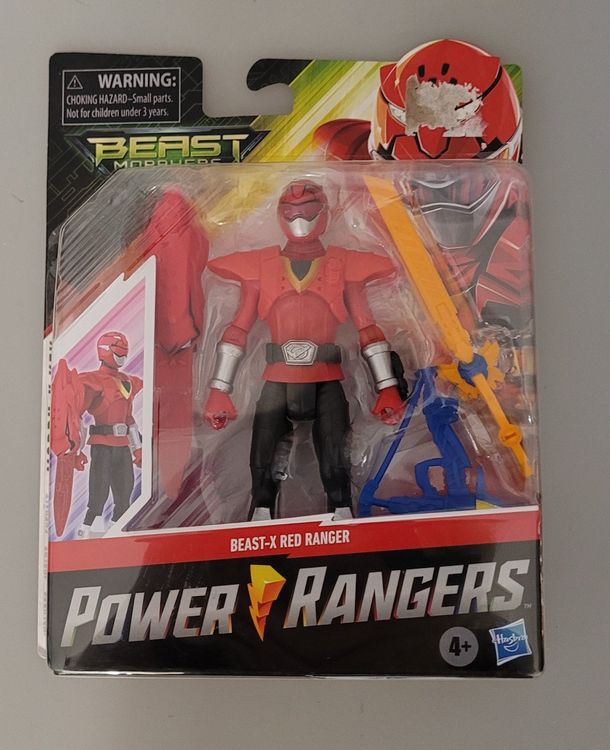 Power Ranger Beast -X Red Ranger Spielfigur (Neu und originalverpackt ...