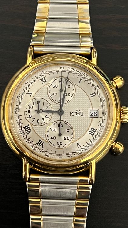 ROYAL VINTAGE CHRONOGRAPH UHR | Kaufen auf Ricardo