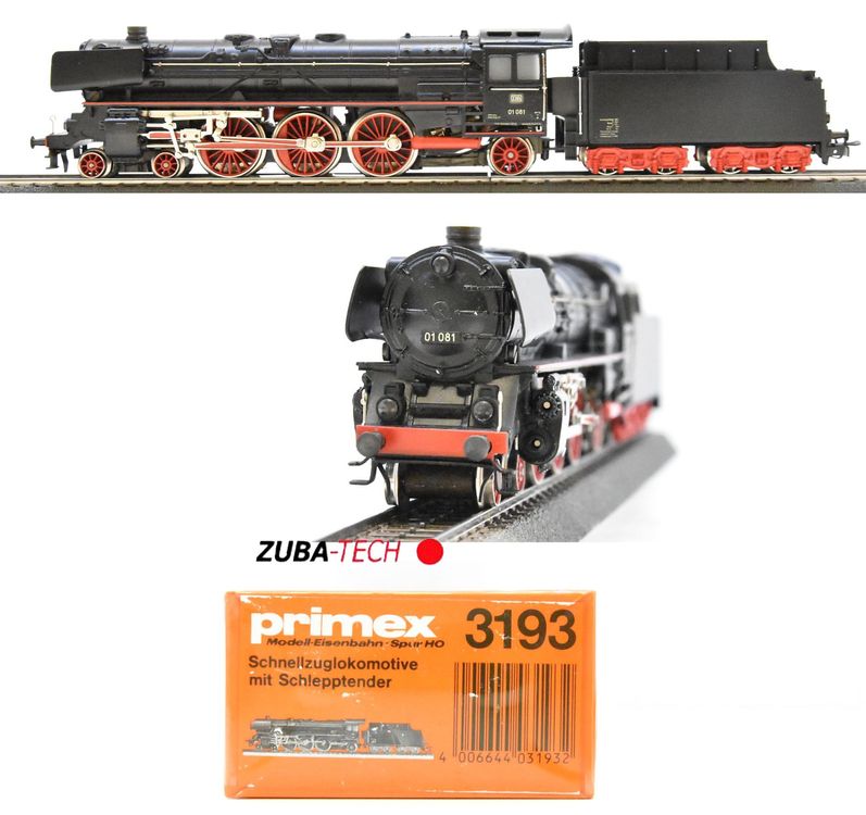 Primex 3193 Dampflok BR 01 DB H0 WS Analog mit OVP (Gebraucht) in St ...