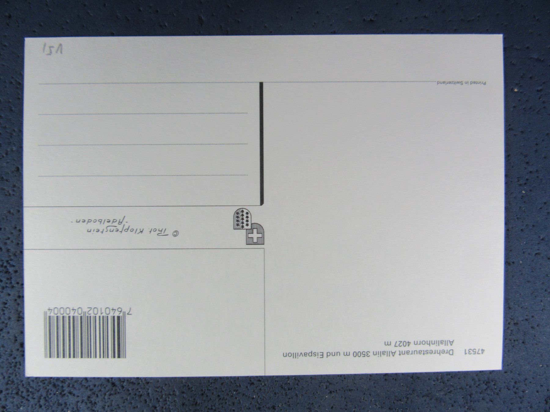 ALLALIN GRÖSSTE EIGROTTE DER WELT DREHREASTAURANT VS AK (Gebraucht) in Ettingen für CHF 1.95 ...