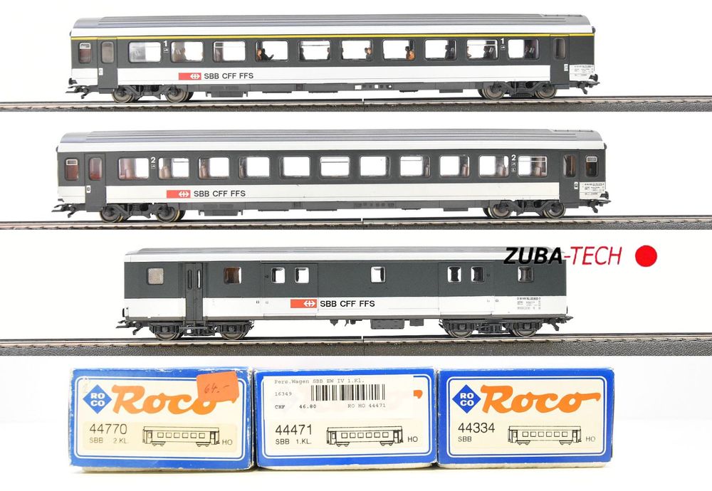 Roco 3x EW IV Personenwagen der SBB H0 GS mit OVP (Gebraucht) in St. Gallen für CHF 43 – mit ...