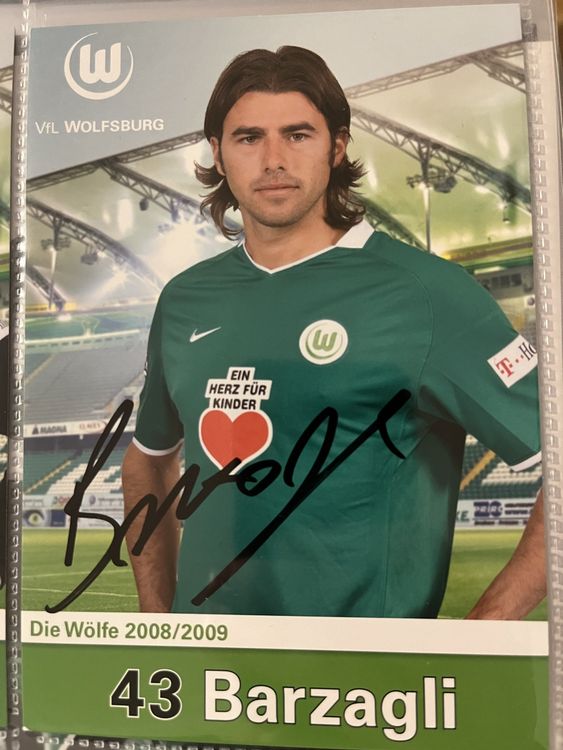 Signierte Karte Andrea Barzagli VfL Wolfsburg (Gebraucht) in Widnau für ...