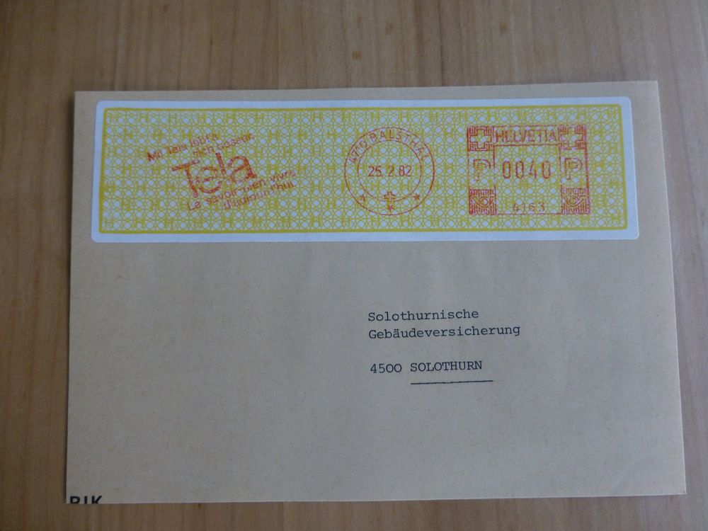 Balsthal, Tela Papierfabrik, 1982 (Gebraucht) in Bettlach für CHF 1 ...