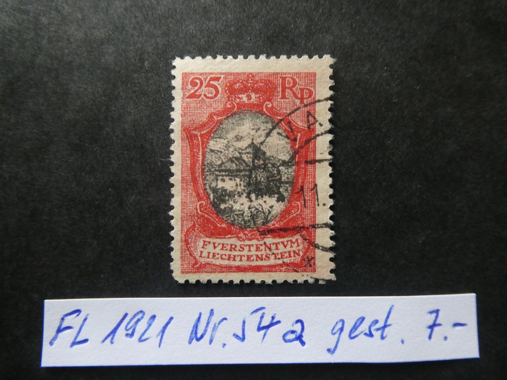 FL 1921 Nr. 54a gestempelt (Gebraucht) in Lausen für CHF 1.2 – mit Lieferung auf Ricardo kaufen