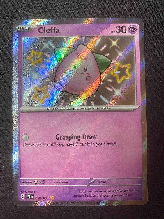 Shiny Cleffa 150 - Pii - Paldean Fates - EN | Kaufen auf Ricardo