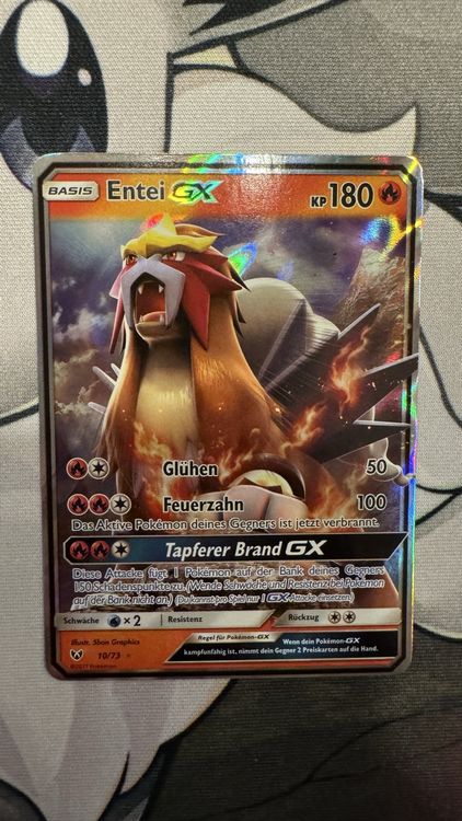 Entei GX - Seltene Pokémon Karte - Top Zustand!🔥- Jetzt! (Neu (gemäss Beschreibung)) in ...